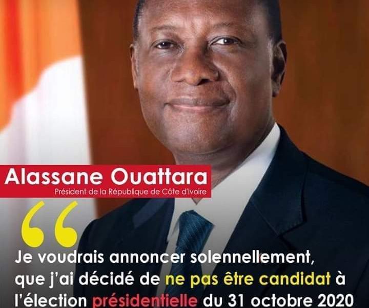 CÔTE D’IVOIRE : Pas de 3ème mandat pour le président Alassane Dramane ...